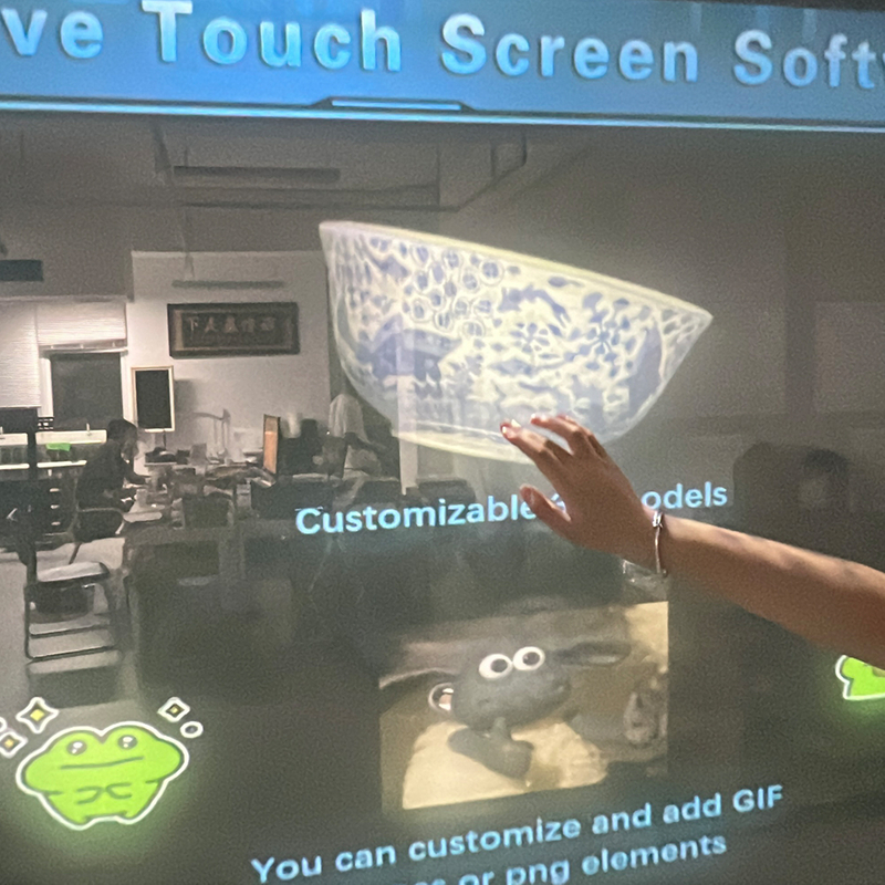Interactive Window Holographic Projection Glass Screen with Touch